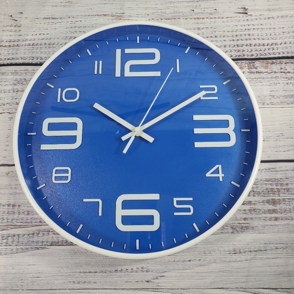 Amazon | Wall Decor | Modern Blue Wall Clock New | Poshmark